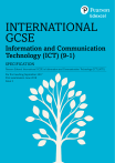 Edexcel International GCSE ICT Specification 2018