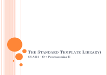C++ STL: Standard Template Library for CS A250