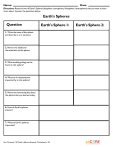 Earth's Spheres Research Worksheet
