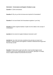 Homeostasis and Negative Feedback Loops Worksheet