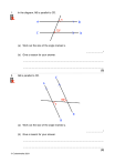 Parallel Lines Angles Worksheet - Corbettmaths