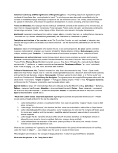AP World History: Chapter 17 Study Guide - The West