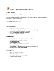 Suspense Story Checklist: Writing Tips