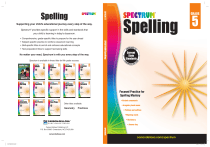 Spectrum Spelling Grade 5 Workbook