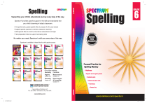 Spectrum Spelling Grade 6 Workbook