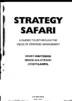 Strategy Safari: A Guide to Strategic Management Schools