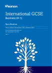 Pearson Edexcel International GCSE Business (9-1) Specification