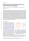 Multi-Agent Design: Optimizing Agents with Better Prompts and Topologies