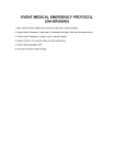 Event Medical Emergency Protocol (On-Ground)