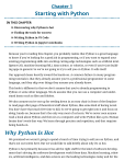 Chapter 1: Starting with Python - Learn Python Basics