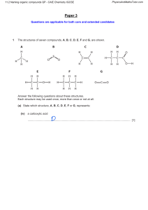 Functional Group Worksheet: Organic Chemistry Practice