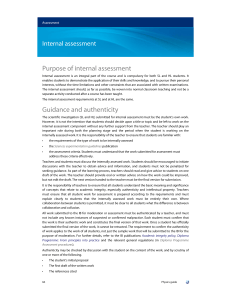 IB Biology Internal Assessment Criteria Guide
