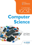 Cambridge IGCSE Computer Science Textbook