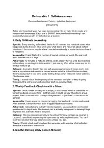 Self-Awareness Worksheet for Upper Grades