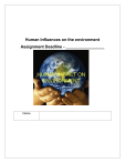 Human Influences on the Environment - High School Biology
