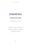 Econometrics All Topics Notes