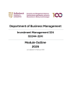 Investment Management 324 Module Outline 2026