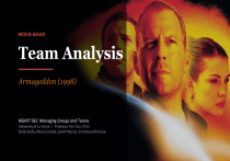 Team Analysis of Armageddon (1998) - MGMT 582