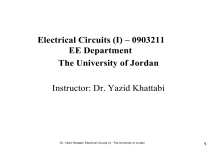 Electrical Circuits (I) - University Course Notes