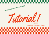 Pizza and Databases Tutorial 1: RDBMS Architecture & Hard Disk Calculations