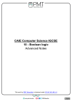 CAIE Computer Science IGCSE Boolean Logic Notes