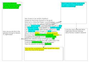 Romeo and Juliet: Queen Mab Speech Analysis