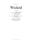 Wicked: A New Musical Libretto Book