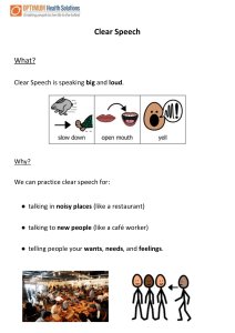 Clear Speech Techniques Guide
