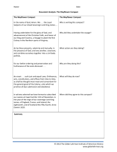 Mayflower Compact: Primary Source & Analysis
