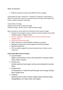 Grade 8 Science Worksheet: Chemical Reactions & Formulae