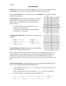Graphing Distance-Time Notes