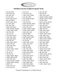 100 Most Common English Irregular Verbs
