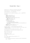 Physics Exam 1 Formula Sheet - Newton's Laws, Forces, Energy