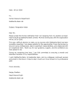 Resignation Letter