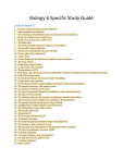 Biology 6 Study Guide: Exam 5 Topics