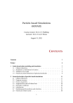 Particle-based Simulations: Course Notes by Dr. J.T. Padding