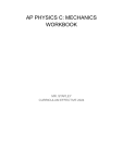 AP Physics C Mechanics Workbook by Mr. Stapley
