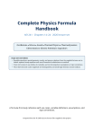 Complete Physics Formula Handbook: AE1241 Chapters 14-24